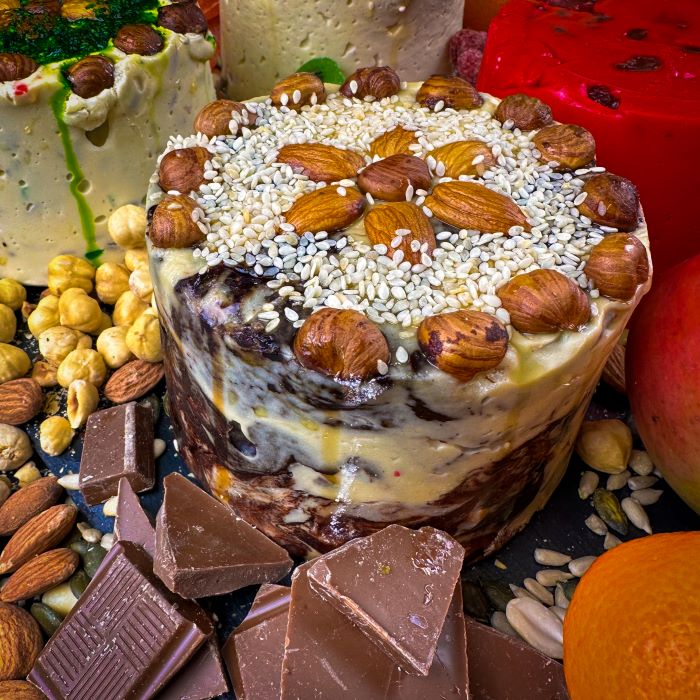 Mini-cake from Samarkand halva - tasty zebra – Lokumdokya